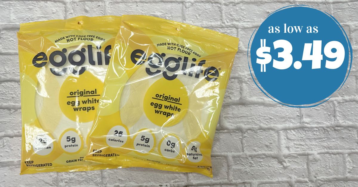 Egglife Egg White Wraps as low as $3.49! - Kroger Krazy