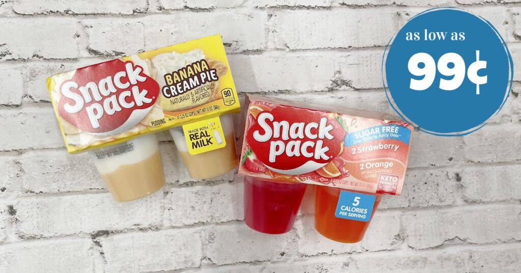 Snack Pack Pudding and Gelatin Cups as low as 99¢! - Kroger Krazy