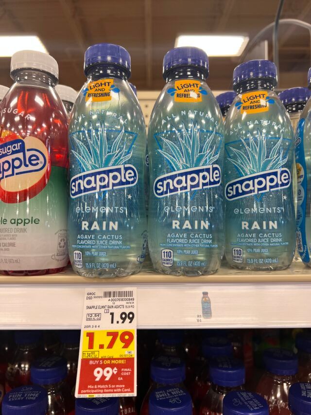 Snapple Elements as low as FREE! - Kroger Krazy