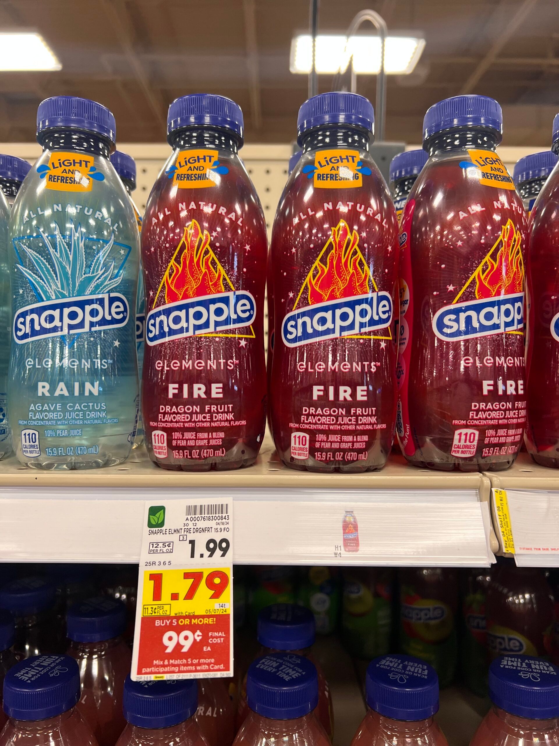 Snapple Elements as low as FREE! - Kroger Krazy