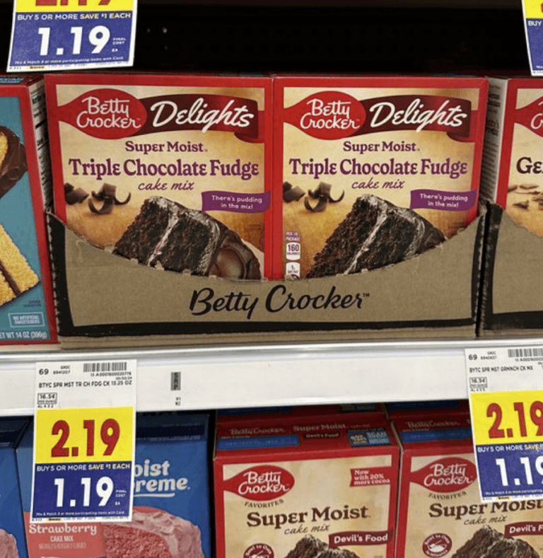 Betty Crocker Delights Cake Mixes are $1.19 with Kroger Mega Event ...