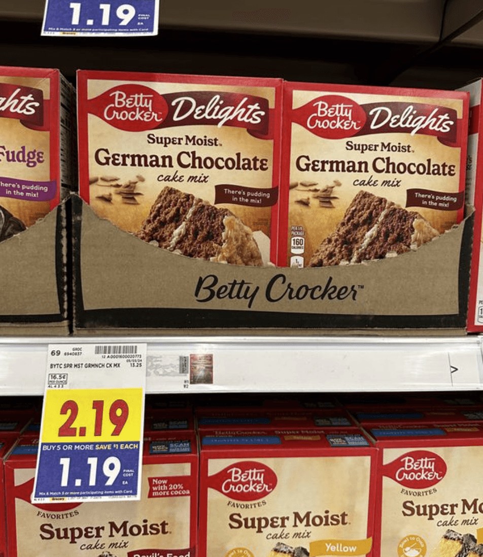 Betty Crocker Delights Cake Mixes are $1.19 with Kroger Mega Event ...