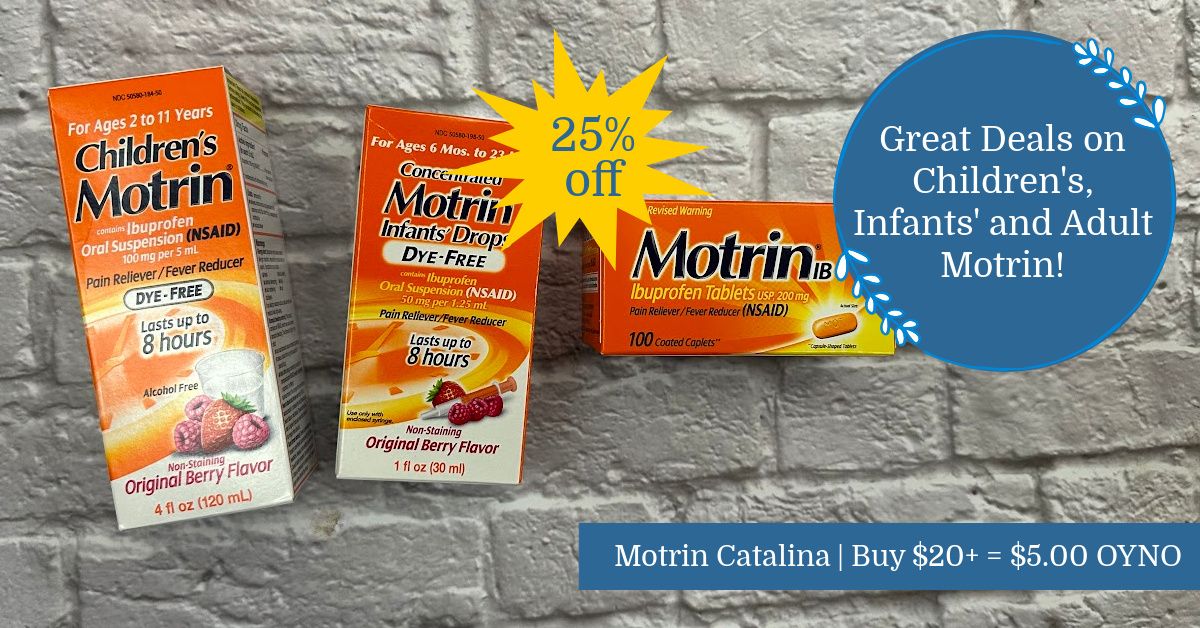 Motrin Catalina | Great Deals on Children's, Infants' and Adult ...