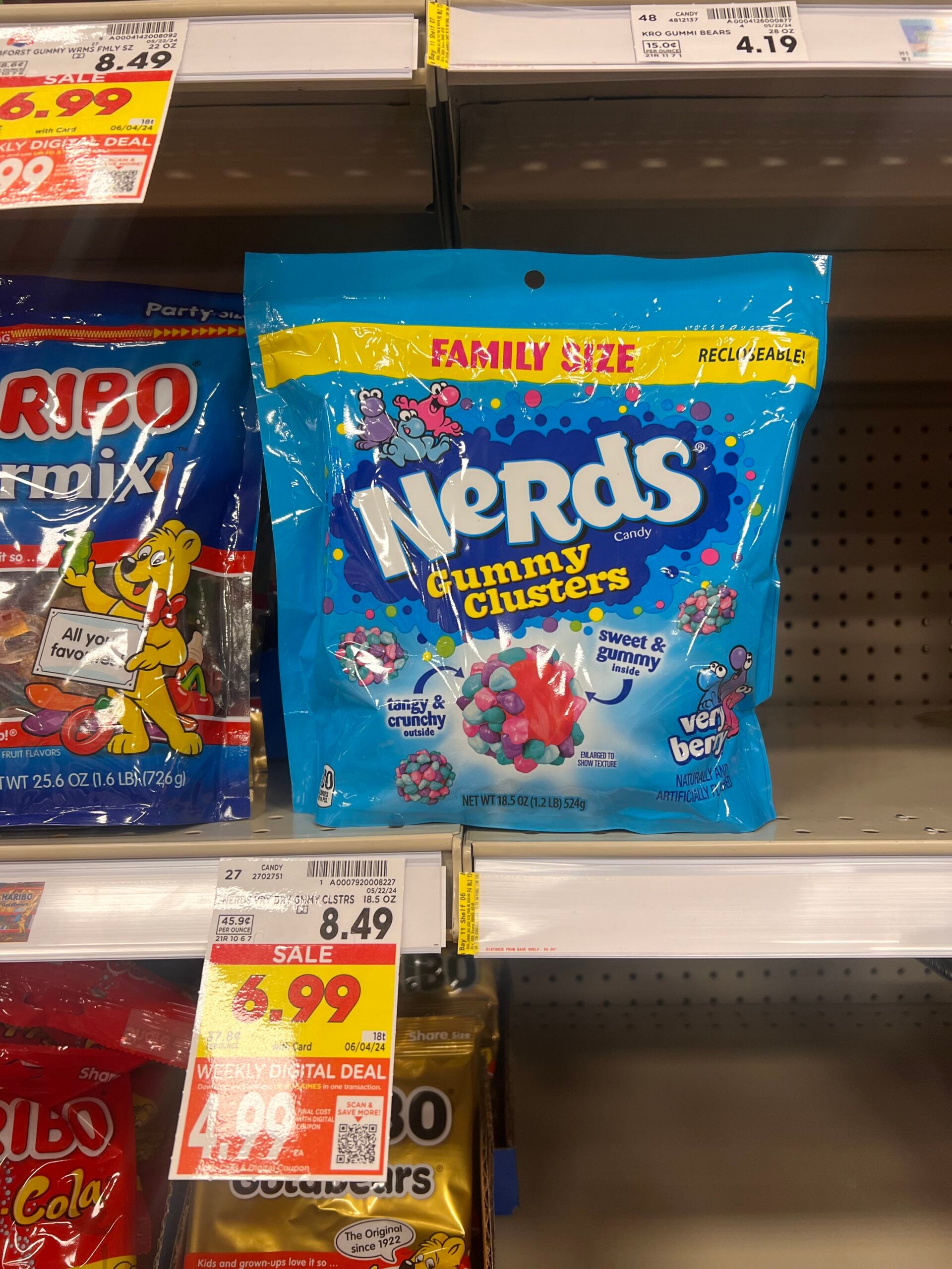 Nerds Clusters or Black Forest Gummies as low as $3.99! - Kroger Krazy
