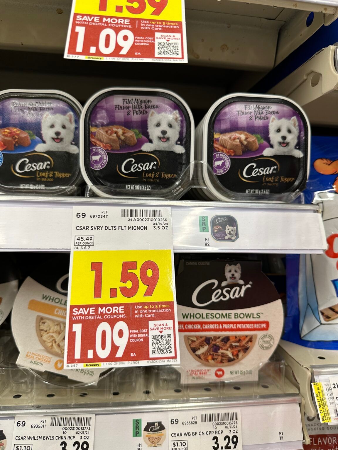 Cesar Wet Dog Food as low as 22¢! - Kroger Krazy