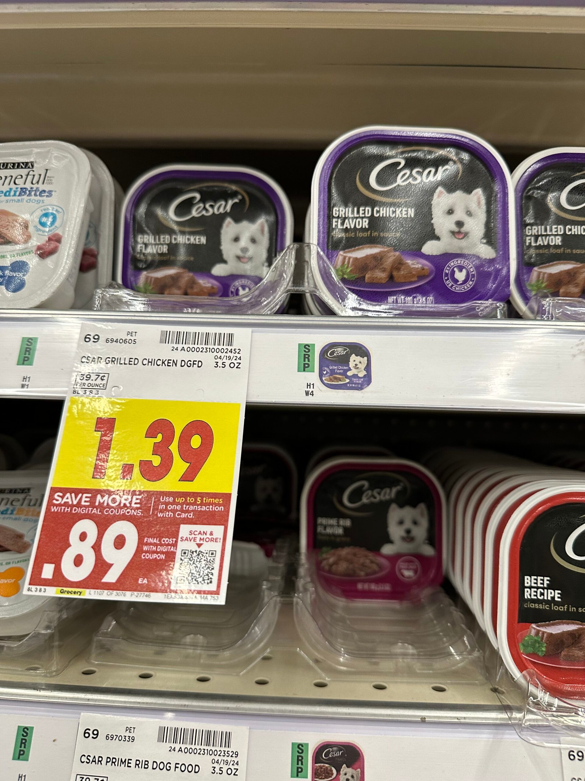 Cesar Wet Dog Food as low as 22¢! - Kroger Krazy