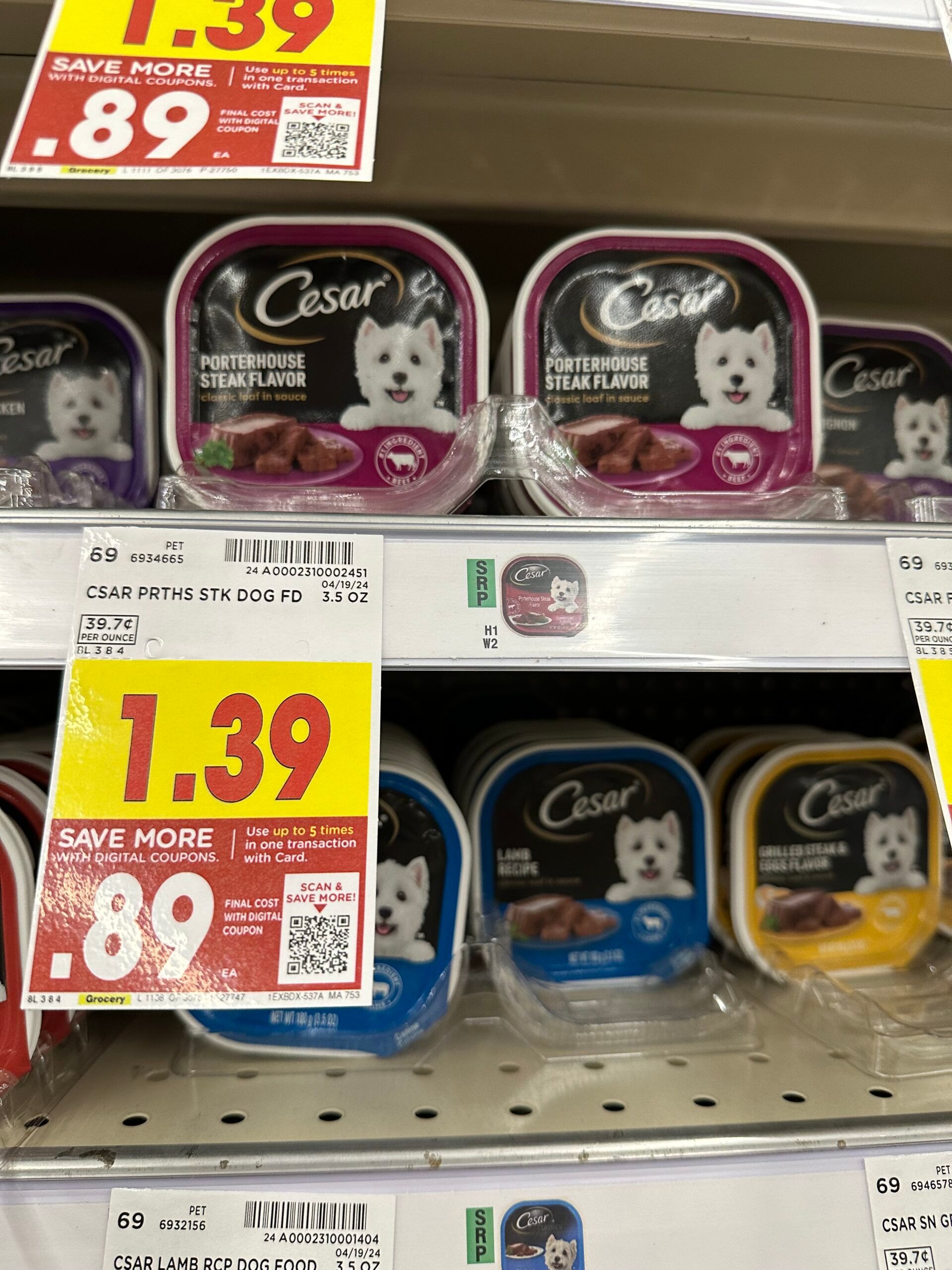 Cesar Wet Dog Food as low as 22¢! - Kroger Krazy