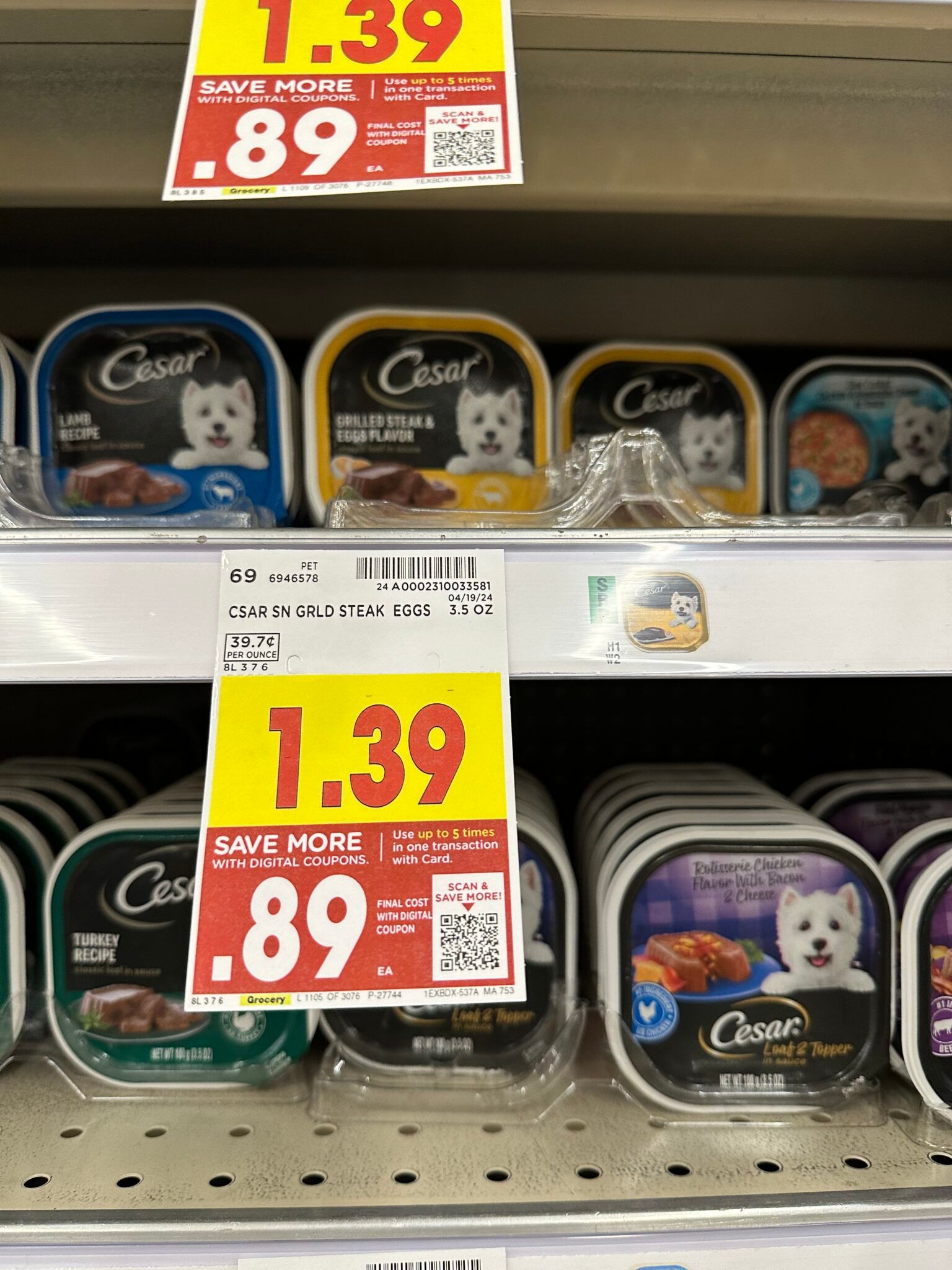 Cesar Wet Dog Food as low as 22¢! - Kroger Krazy