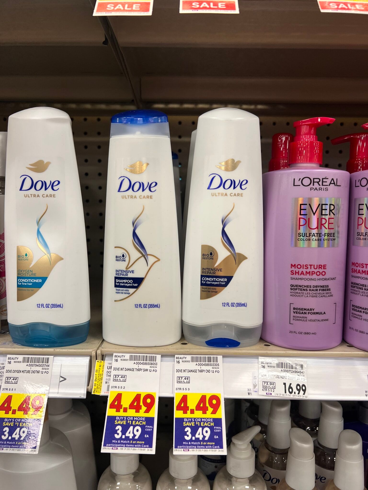 Dove Shampoo and Conditioner as low as $1.49! - Kroger Krazy