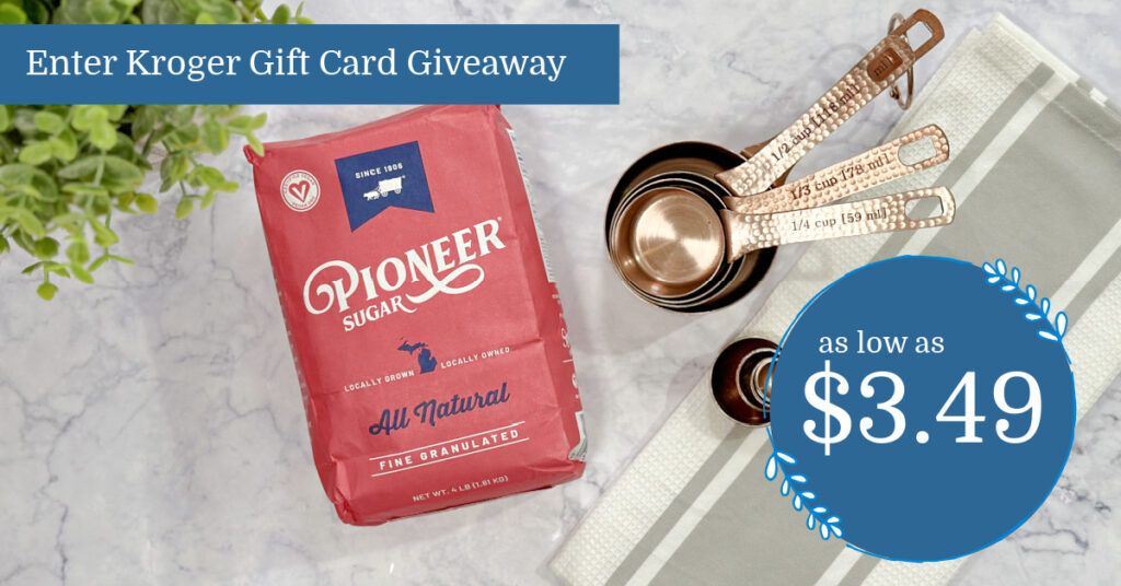 Pioneer® Fine Granulated Sugar is as low as $3.49 at Kroger! - Kroger Krazy