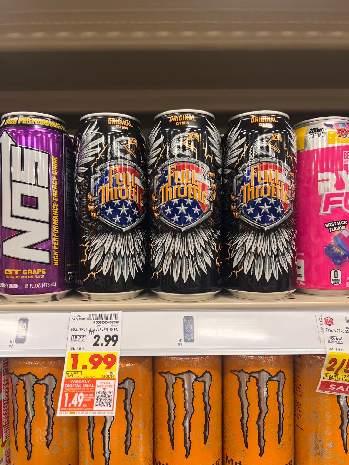Monster Energy, NOS, Full Throttle, or Reign as low as $1.49! - Kroger ...