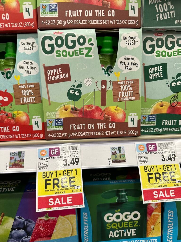 GoGo Squeeze is B1G1 FREE at Kroger! - Kroger Krazy