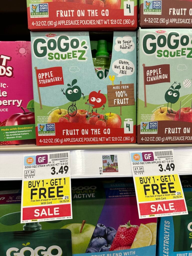 GoGo Squeeze is B1G1 FREE at Kroger! - Kroger Krazy