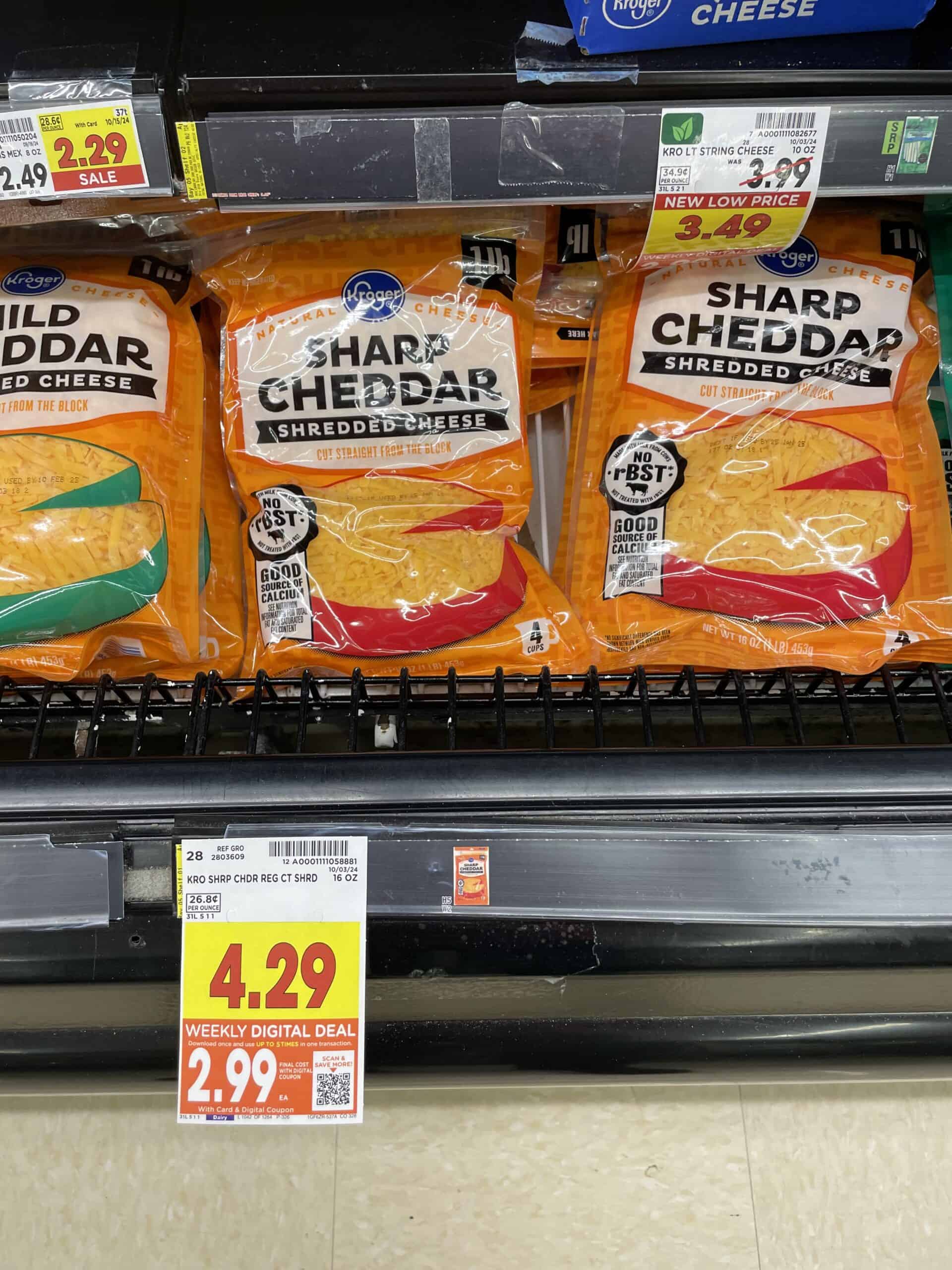 Kroger Cheese as low as $2.99! - Kroger Krazy