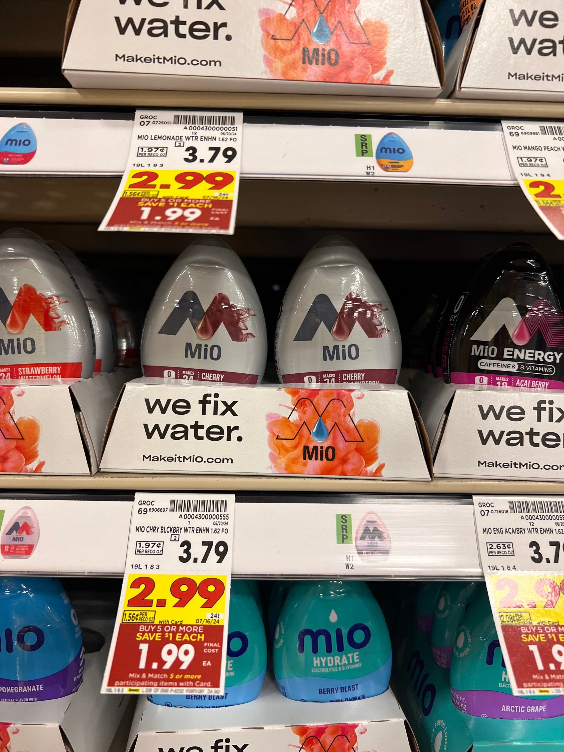 Mio Water Enhancers as low as $1.99! - Kroger Krazy