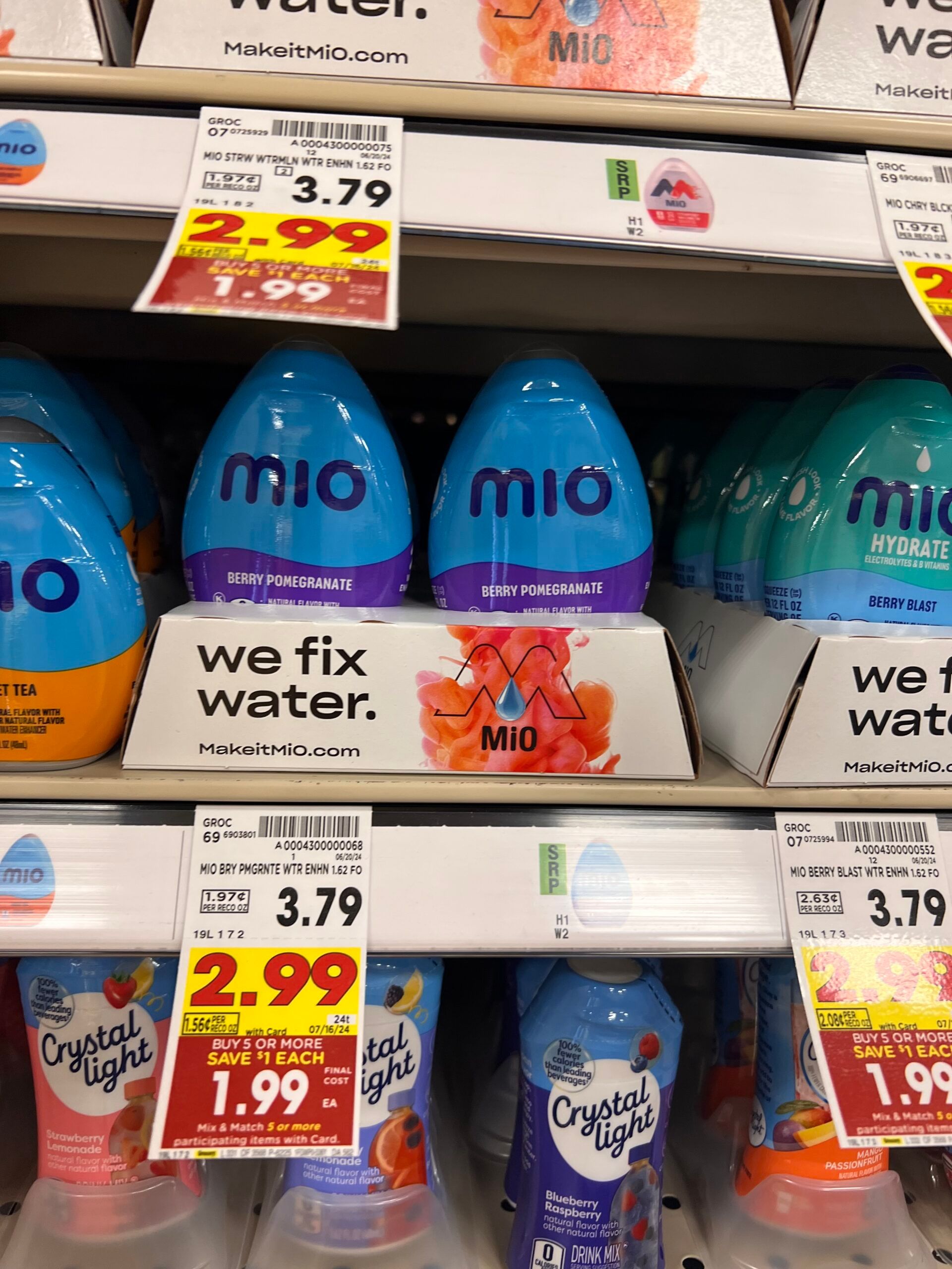 Mio Water Enhancers as low as $1.99! - Kroger Krazy