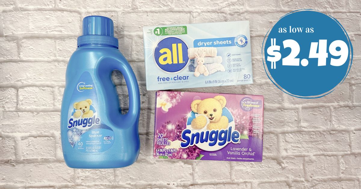 Snuggle and All Products as low as $2.49! - Kroger Krazy