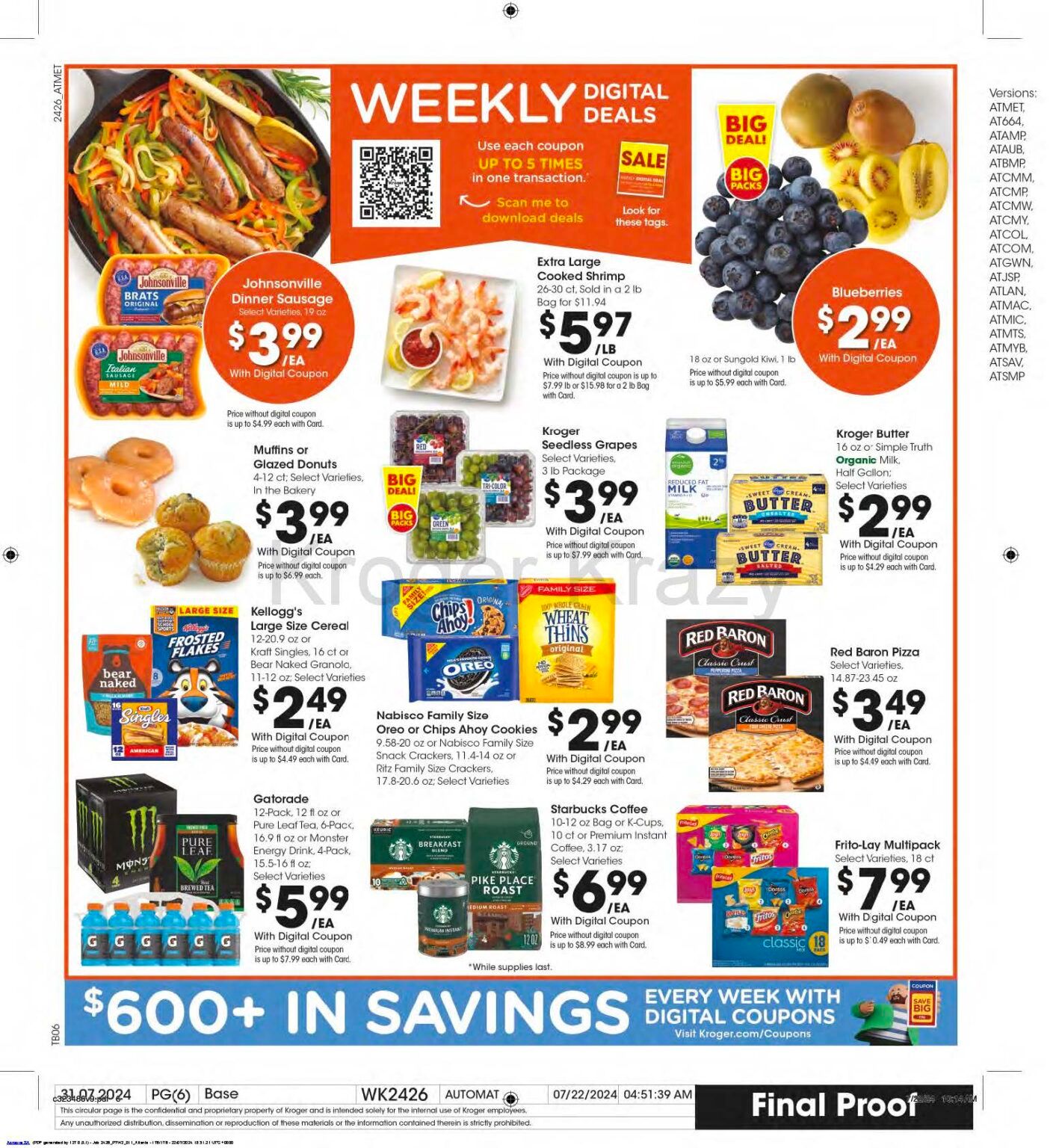 Kroger Weekly Ad (7/31/24-8/6/24) Early Preview - Kroger Krazy
