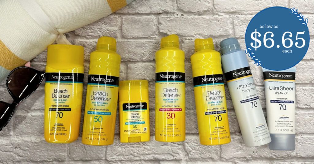 Neutrogena Sun items are as low as $6.65 each at Kroger! - Kroger Krazy