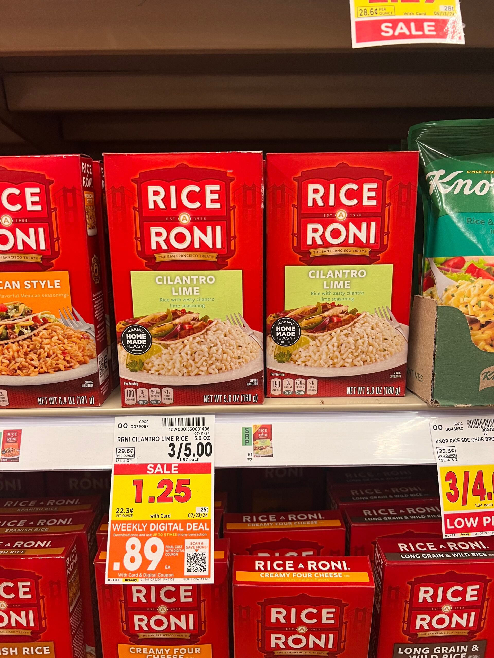 Rice-A-Roni and Pasta Roni as low as 89¢! - Kroger Krazy