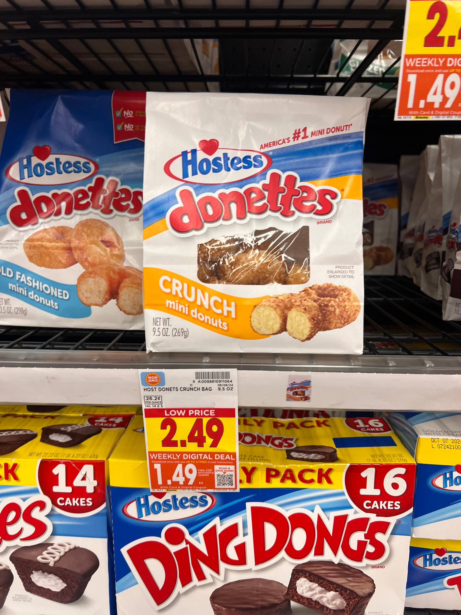 Hostess Donettes as low as $1.49! - Kroger Krazy