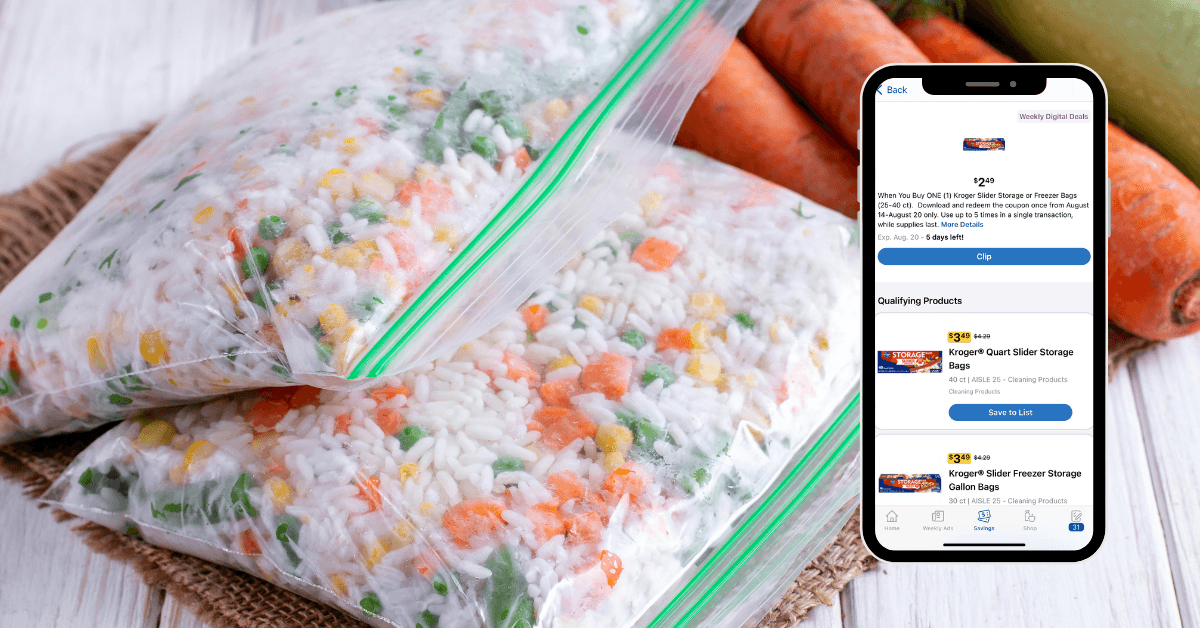 Kroger Storage and Freezer Bags as low as $2.49! - Kroger Krazy