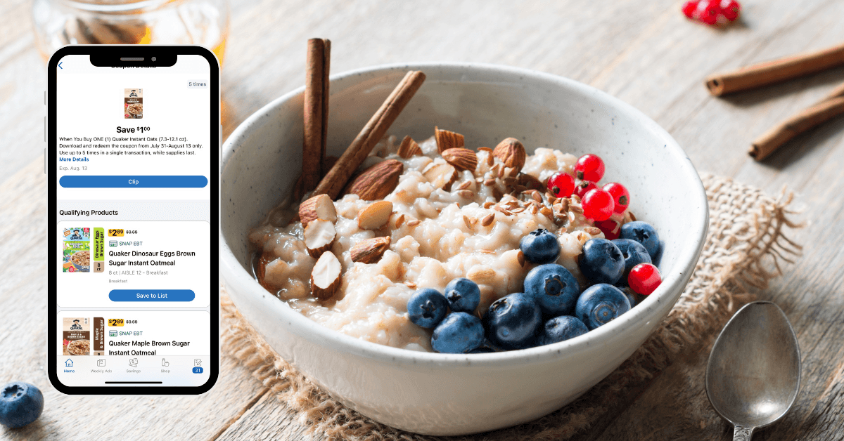 Quaker Instant Oats as low as $1.89! - Kroger Krazy