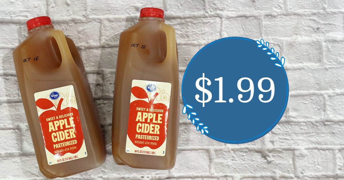 Kroger Apple Cider is $1.99 - Kroger Krazy