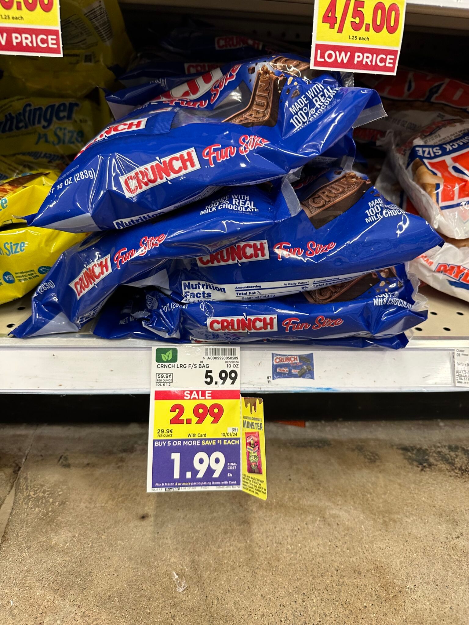 Butterfinger, 100 Grand, Nestle Crunch and Baby Ruth Bags as low as $1. ...