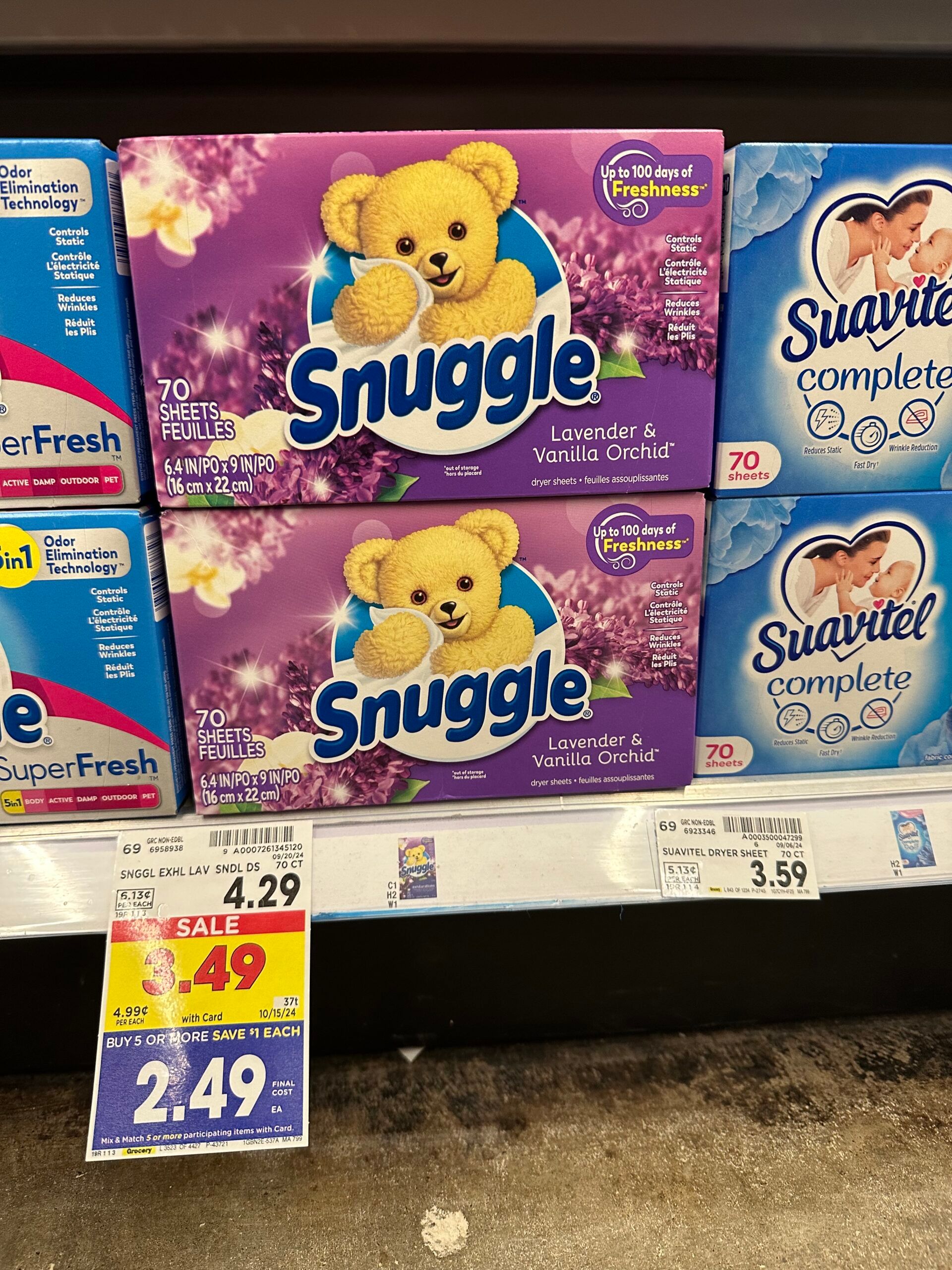 Snuggle Dryer Sheets and Fabric Softener as low as $1.99! - Kroger Krazy