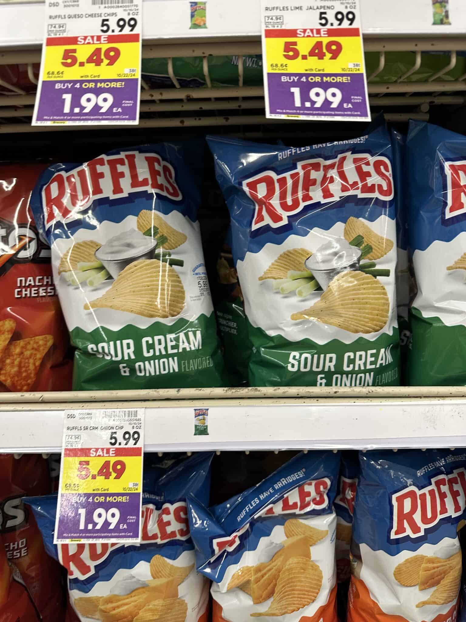 Doritos, Ruffles, Fritos and Tostitos (and Dips) are $1.99 at Kroger ...