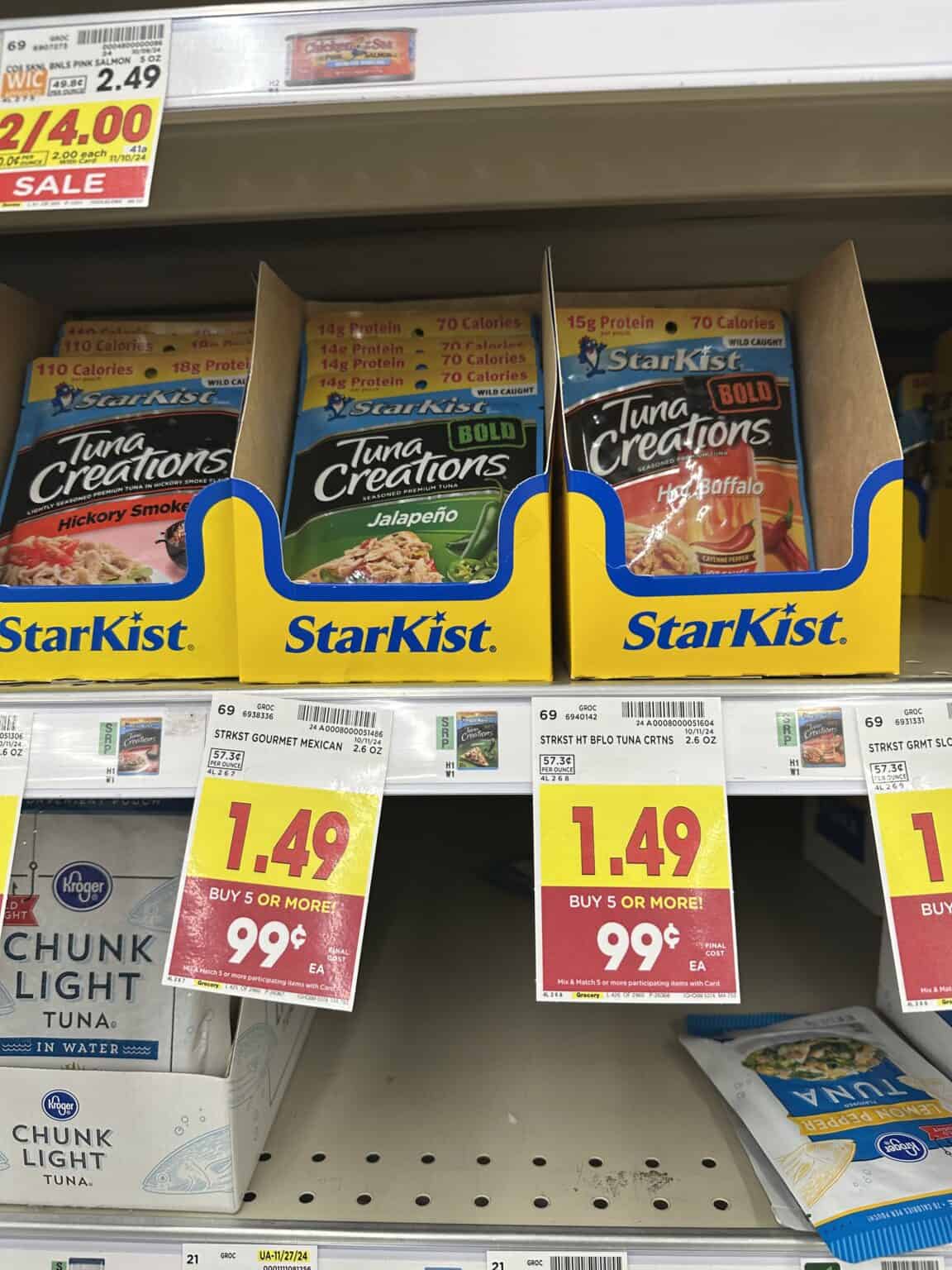 Starkist Tuna Pouches are $0.99! - Kroger Krazy