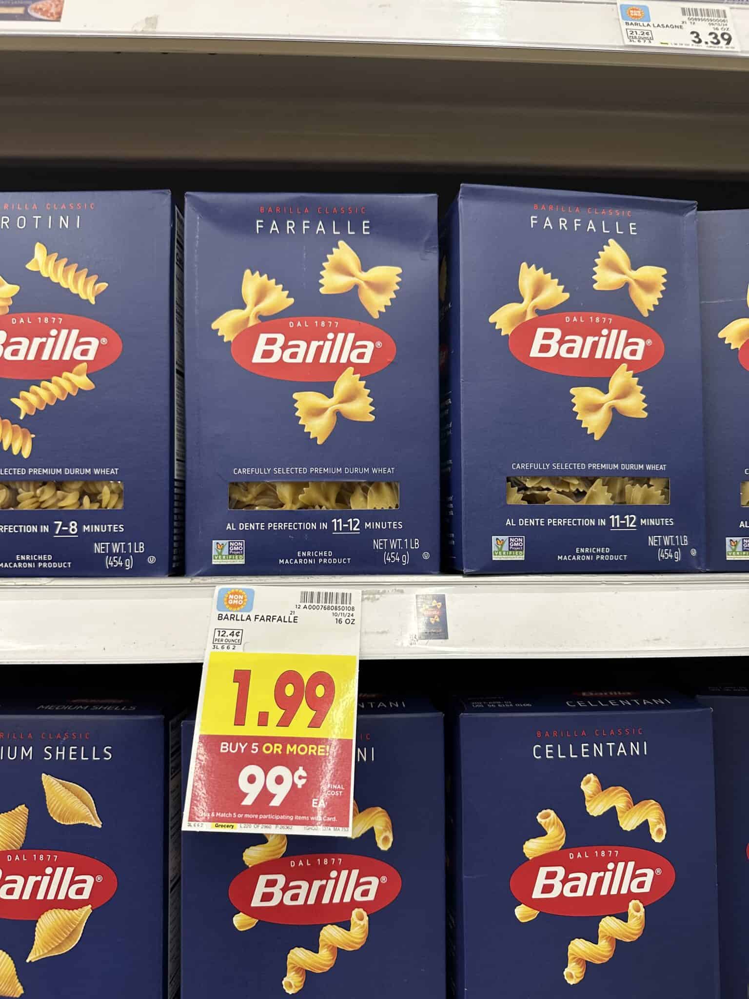 Barilla Pasta as low as 59¢! - Kroger Krazy