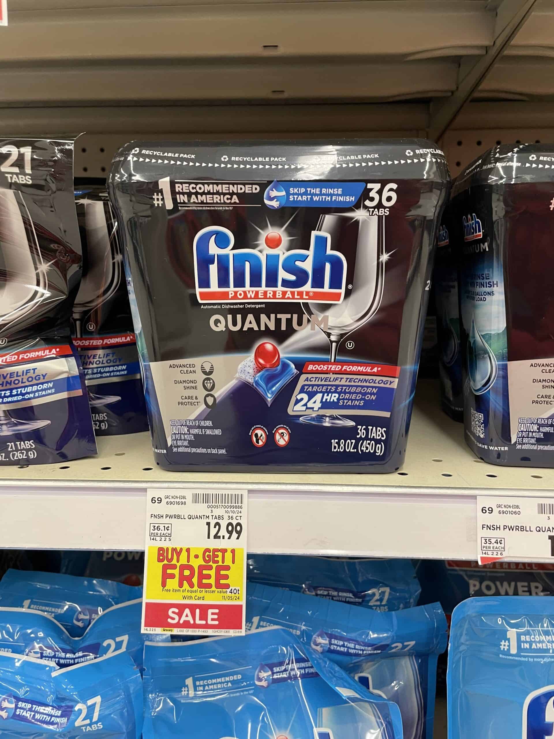 Finish Dishwasher Tabs are B1G1 FREE! - Kroger Krazy
