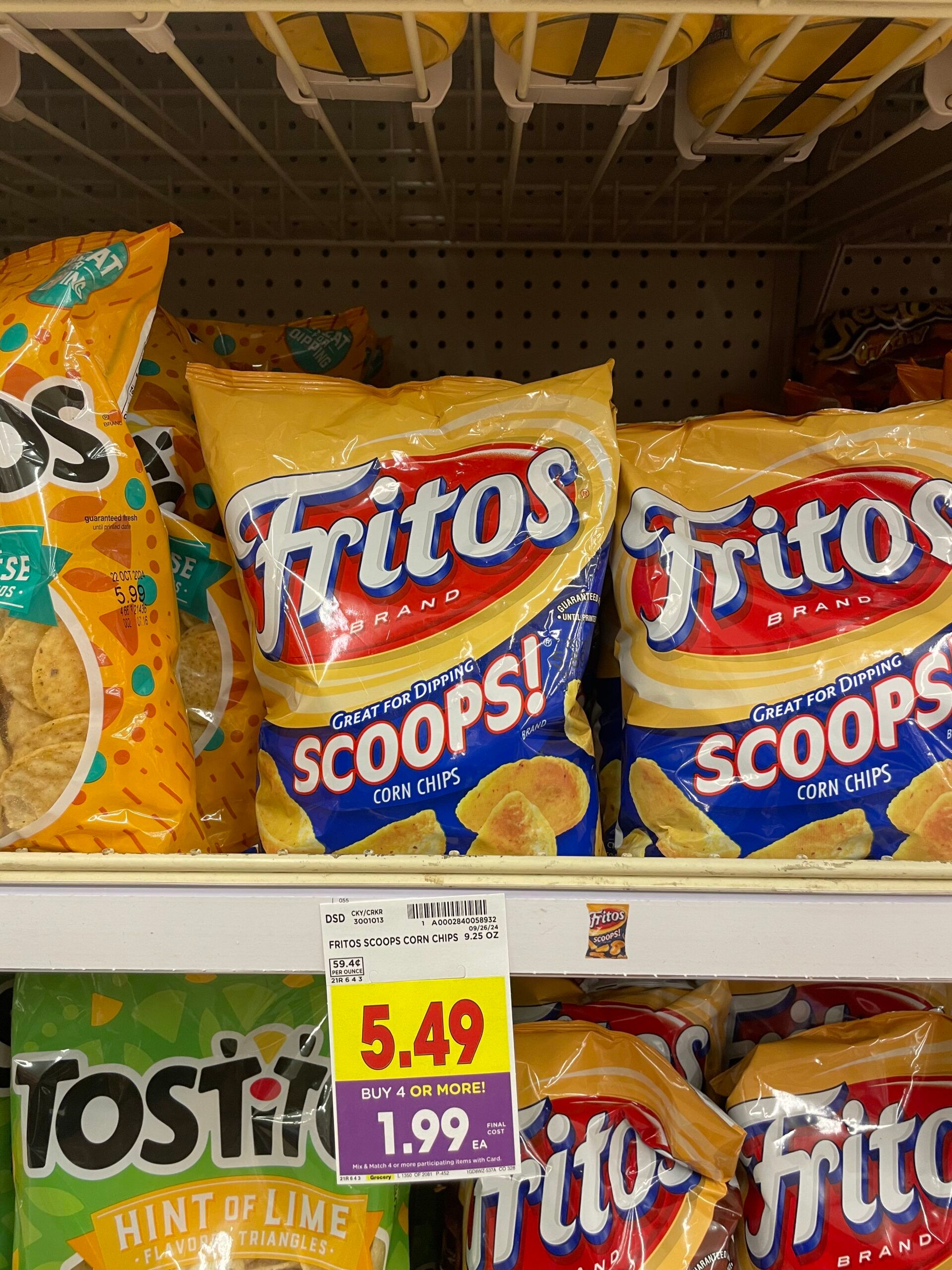 Doritos, Lay's, Fritos or Tostitos as low as $1.99! - Kroger Krazy