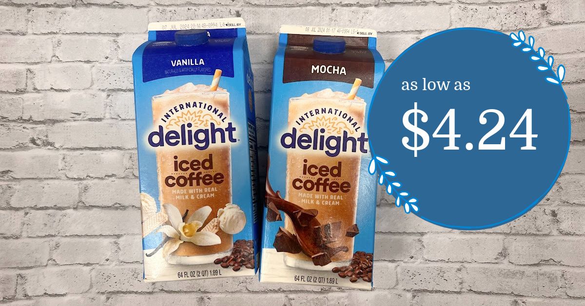 International Delight Iced Coffee is as low as $4.24 at Kroger ...