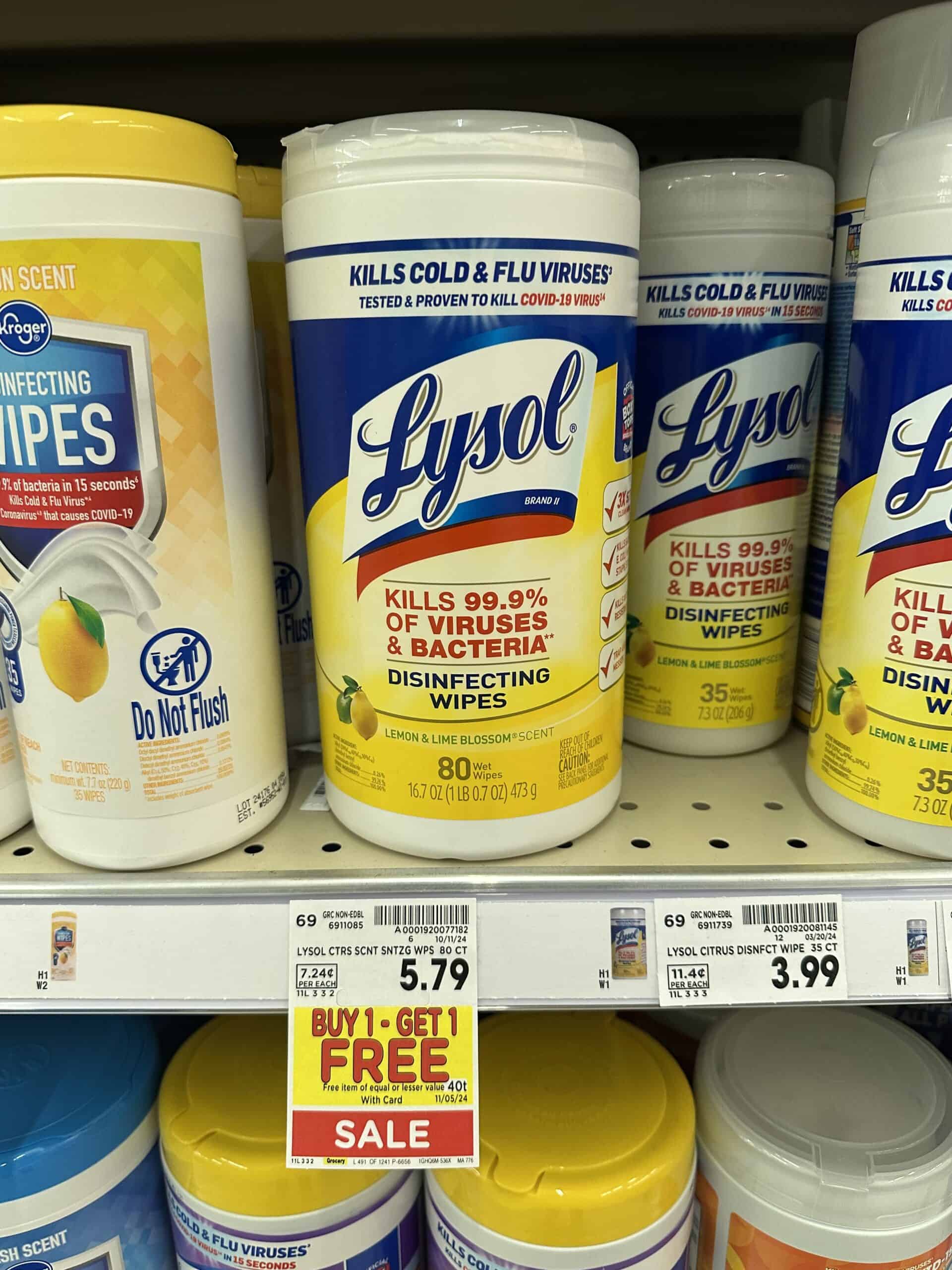 Lysol Wipes and Air Sanitizers as low as $2.64! - Kroger Krazy
