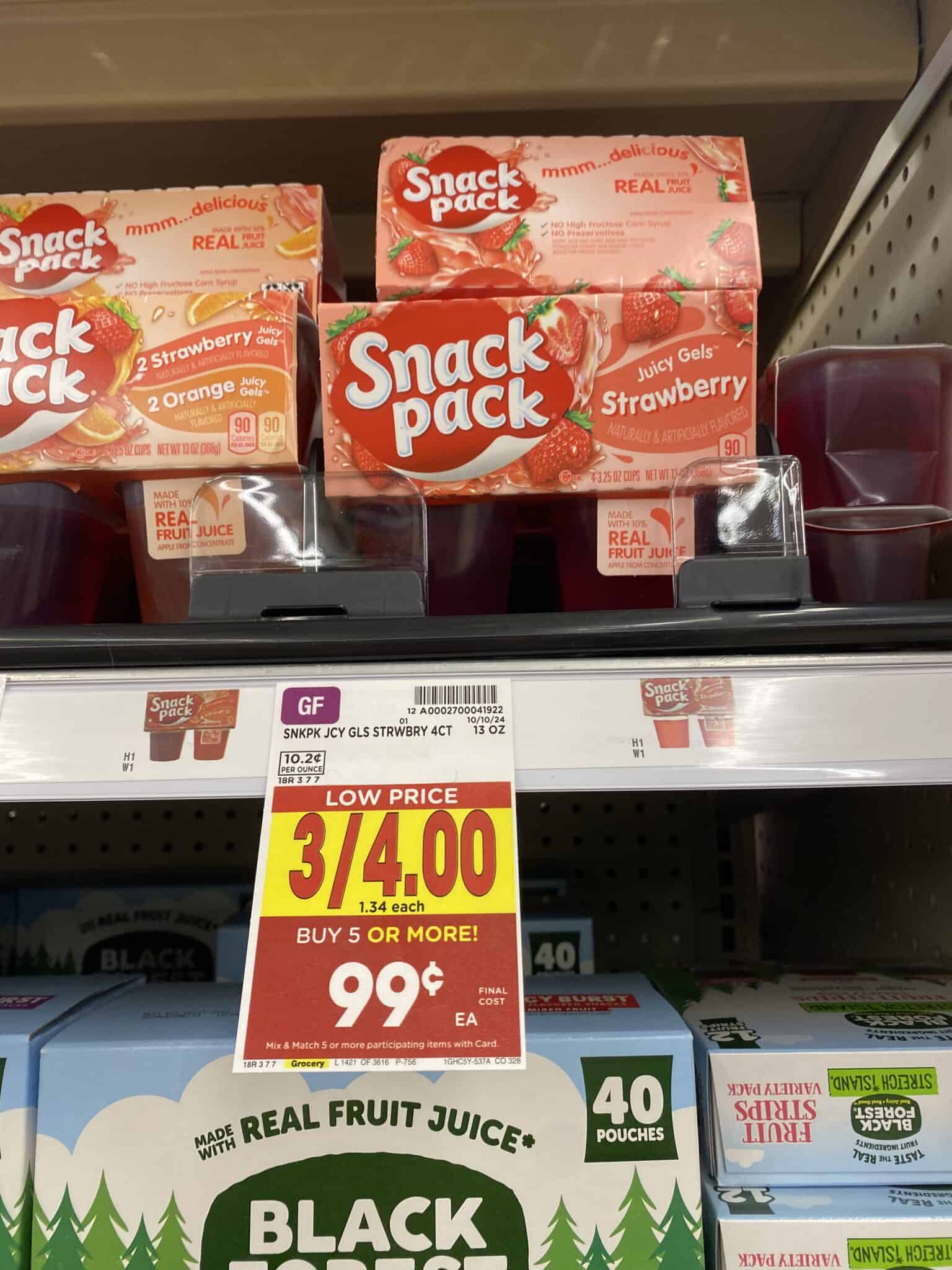 Snack Pack Puddings and Gelatins as low as 99¢! - Kroger Krazy