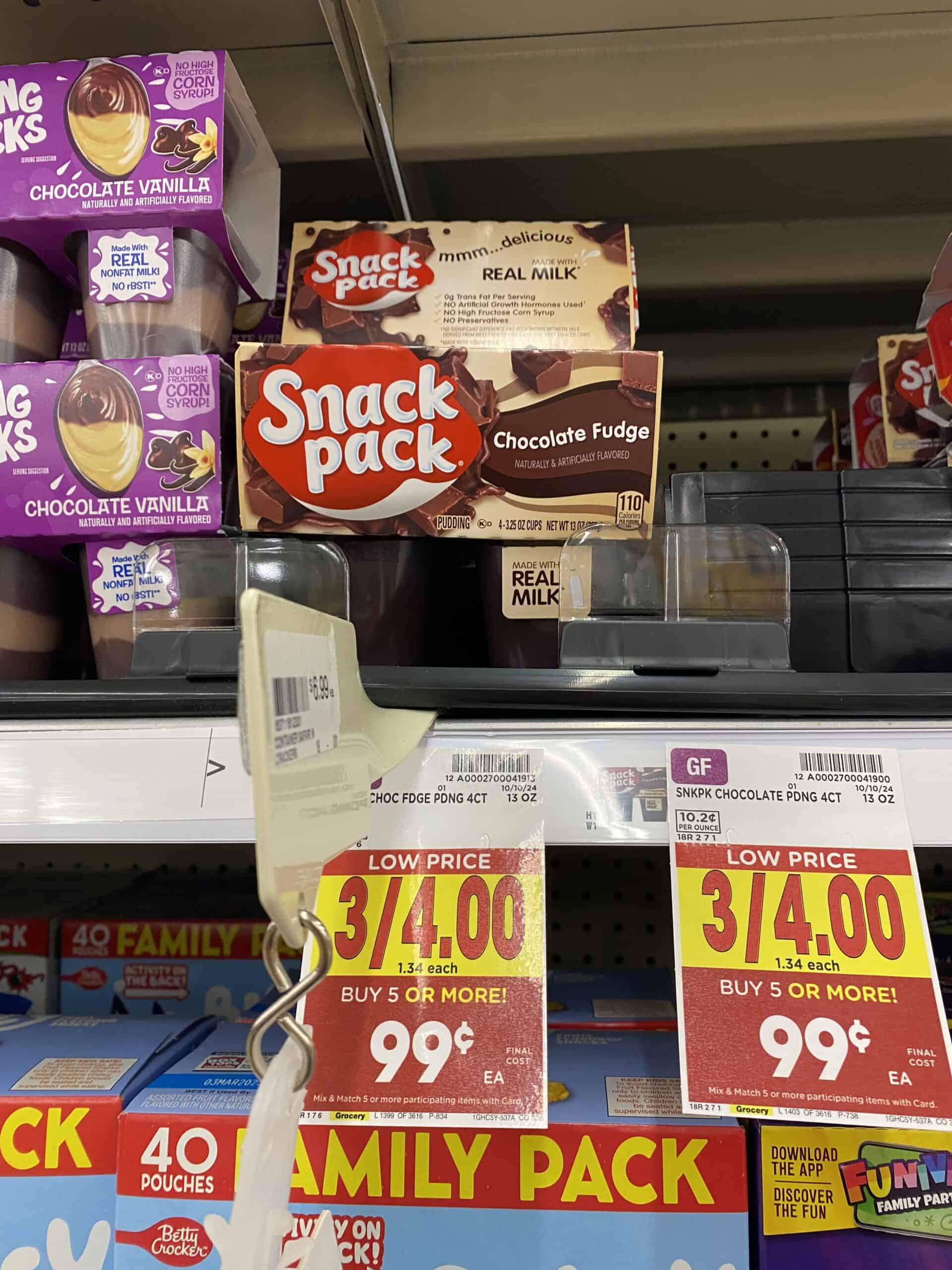 Snack Pack Puddings and Gelatins as low as 99¢! - Kroger Krazy