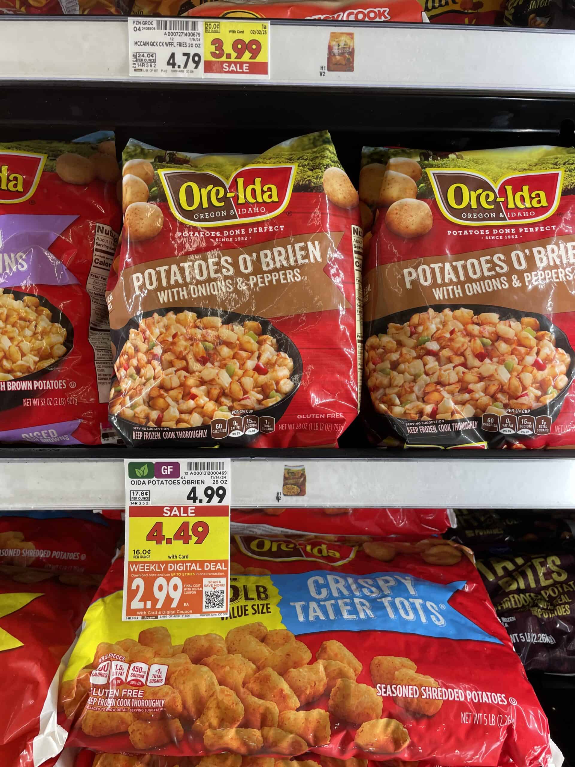 Ore-Ida Frozen Potatoes are as low as $2.49 each at Kroger! - Kroger Krazy