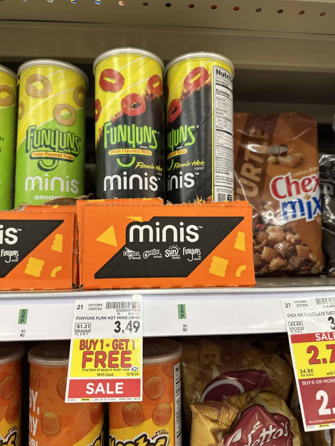 Doritos, Cheetos, Sun Chips and Funyuns Minis are B1G1 FREE at Kroger ...