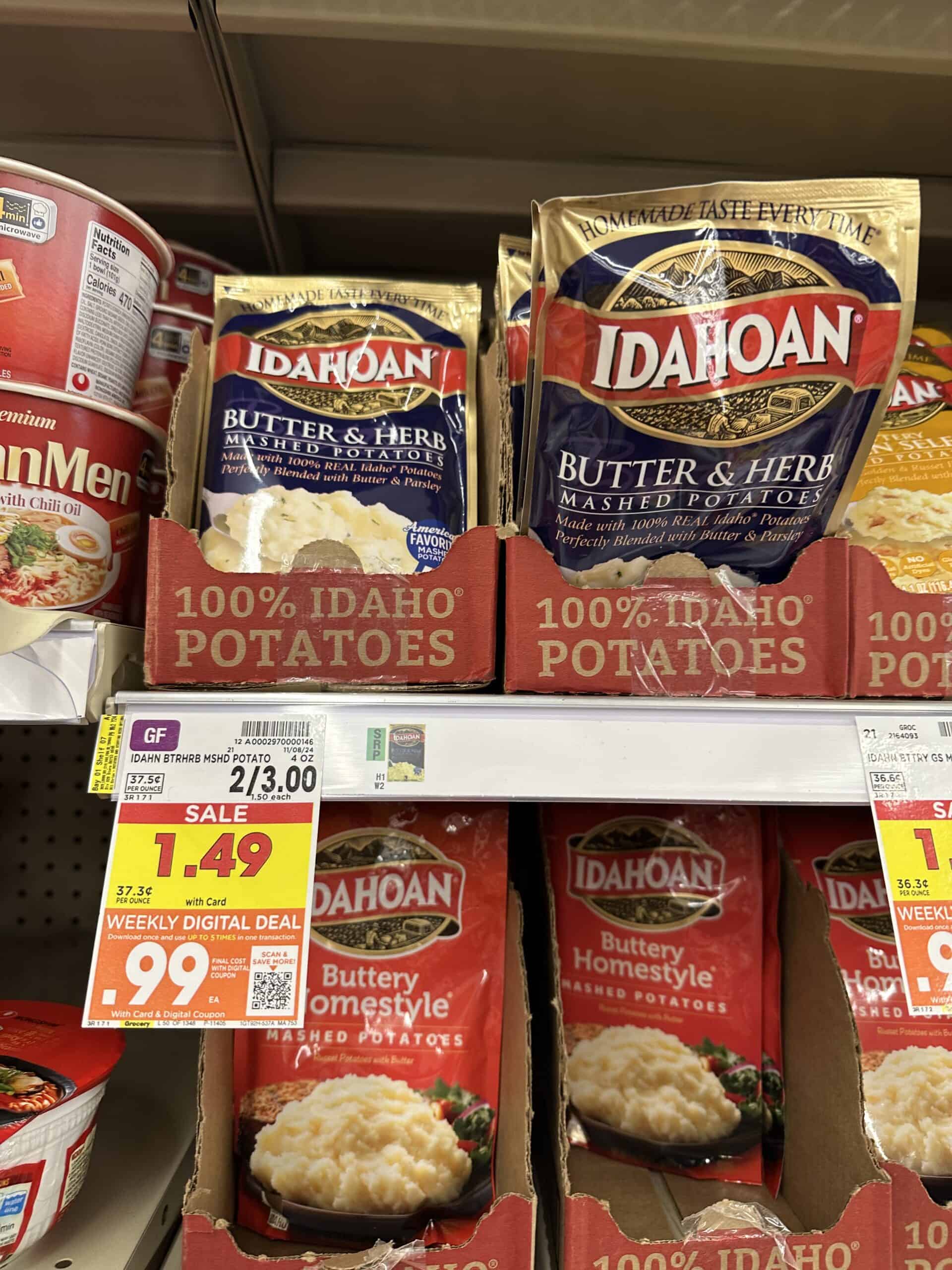 Idahoan Potatoes as low as 99¢! - Kroger Krazy