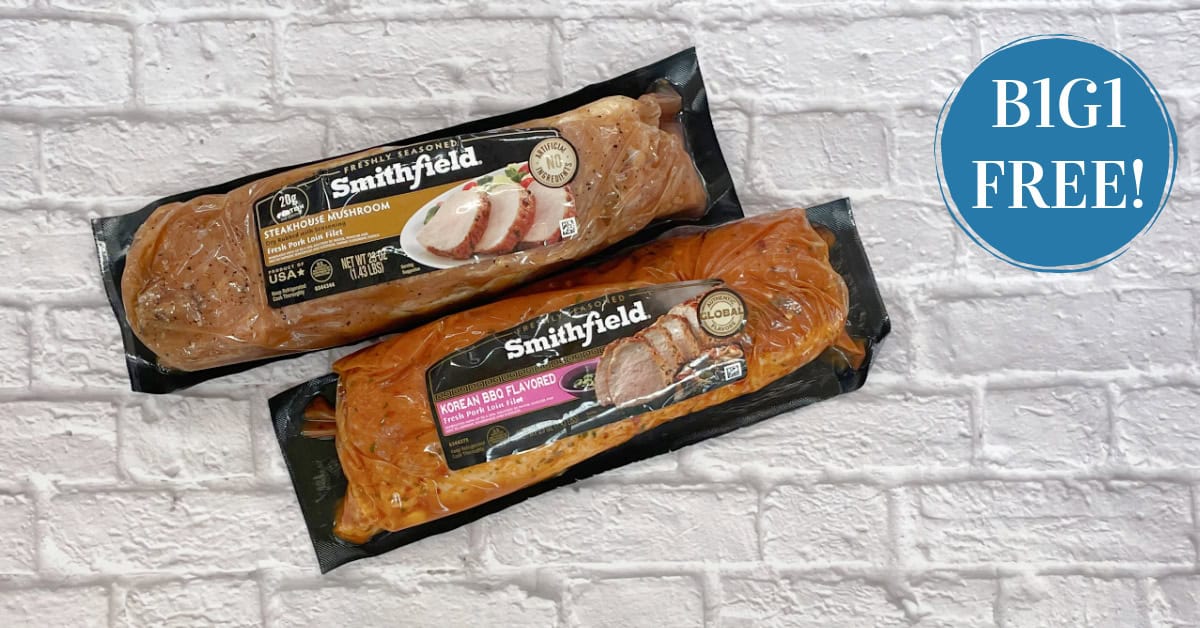 Smithfield Pork Tenderloin is B1G1 FREE! - Kroger Krazy