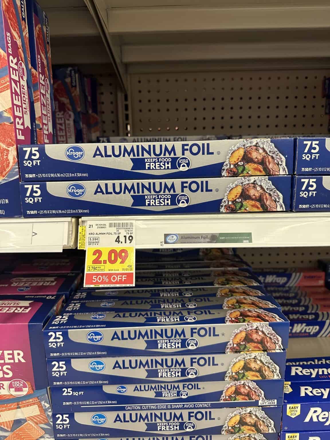 Great Deals on Kroger Aluminum Foil and Storage Bags! - Kroger Krazy