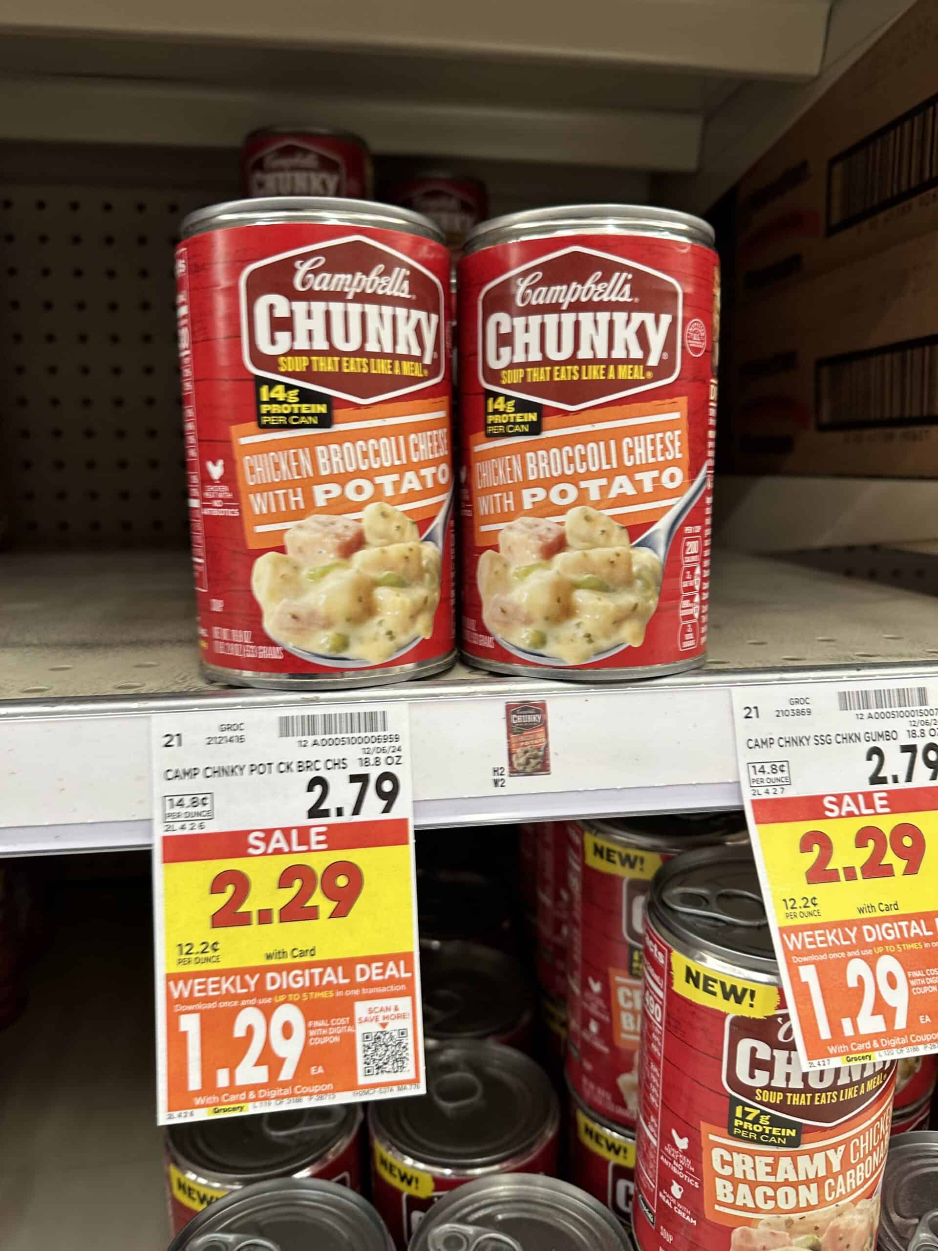 Campbell's Chunky Soup as low as $1.29! - Kroger Krazy