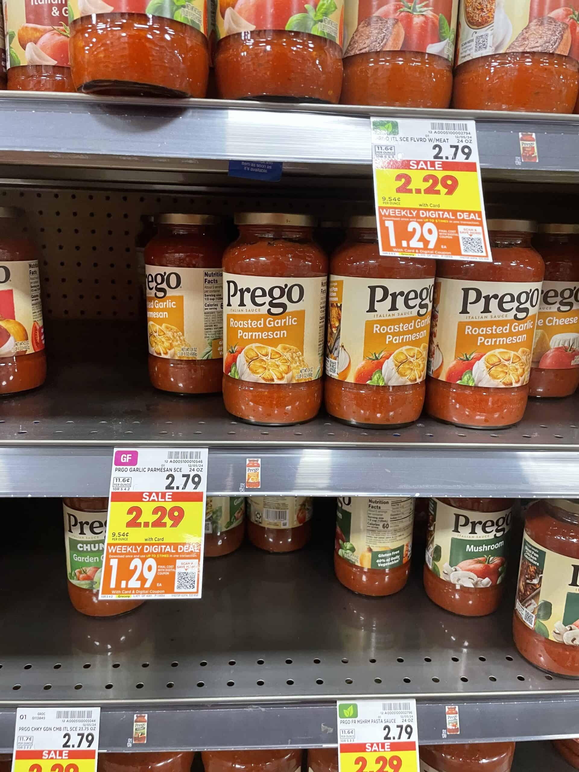 Prego Pasta Sauce as low as $1.29! - Kroger Krazy