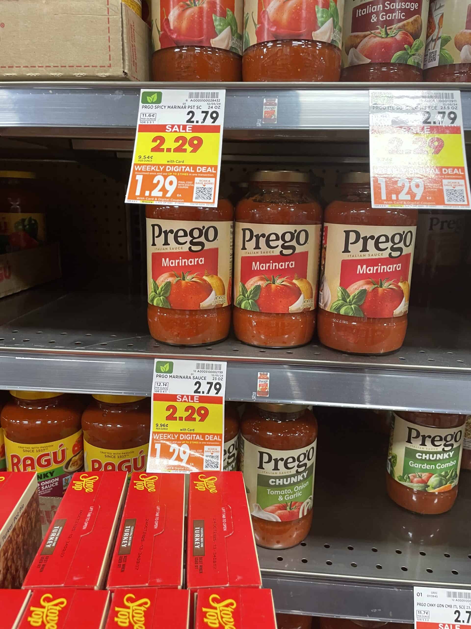Prego Pasta Sauce as low as $1.29! - Kroger Krazy
