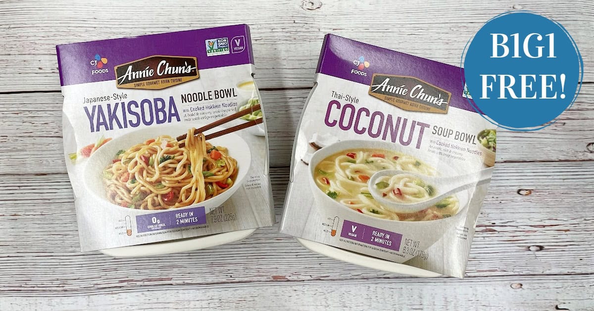 Annie Chun's Noodle Bowls are B1G1 FREE! - Kroger Krazy