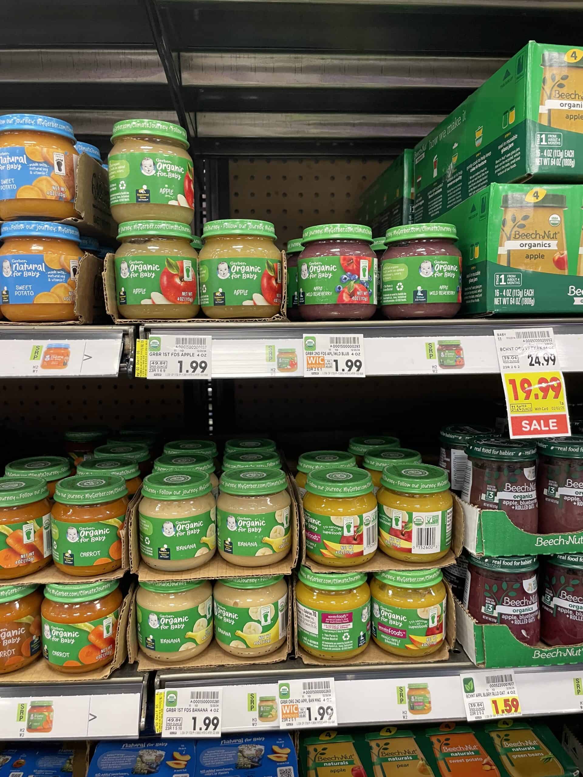 Gerber Baby/Toddler Food and Drinks as low as $1.19 each at Kroger ...