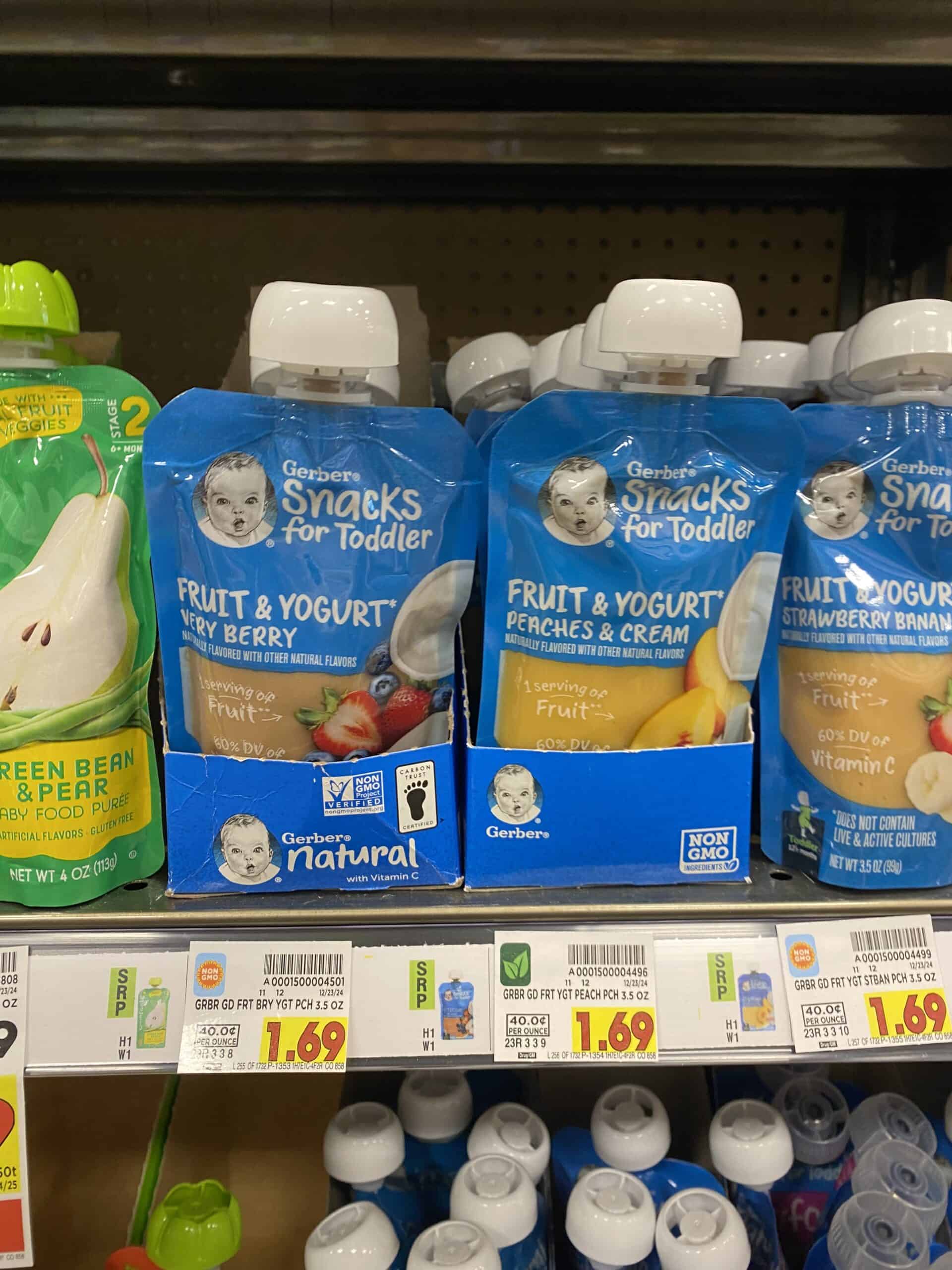 Gerber Baby/Toddler Food and Drinks as low as $1.19 each at Kroger ...